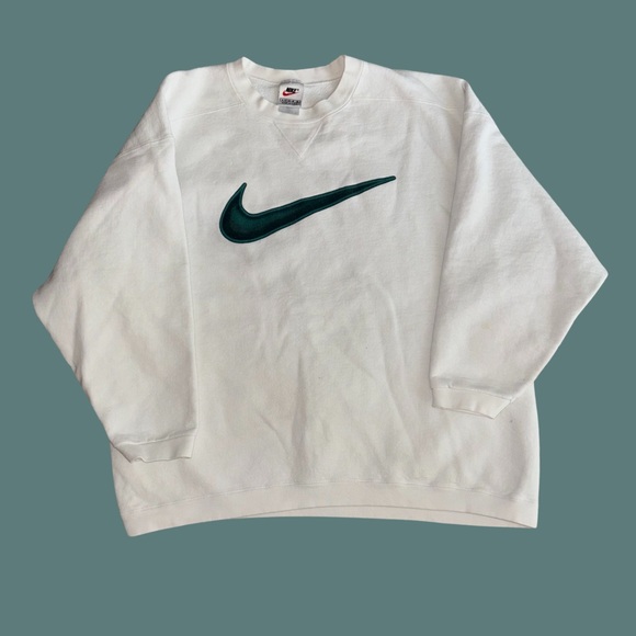 Nike | Shirts | Vintage Nike Big Check Crewneck | Poshmark
